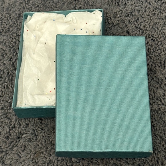 Other | Nwt Empty Blue Box With Confetti Looking Tissue Paper Inside ...